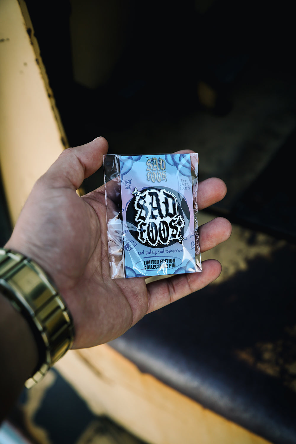 "Pinned Down Emotions"- Sad Foos Original Logo Pin – Sad Foo Distribution